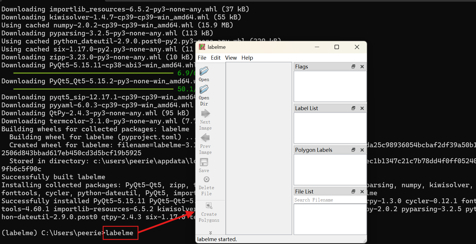 labelme下载安装及打开教程-CSDN博客