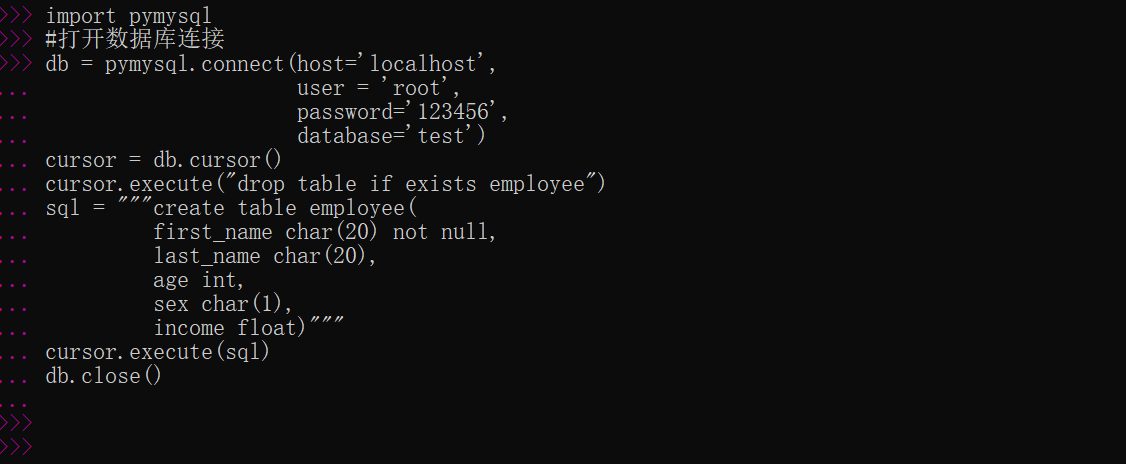 Python3 MySQL数据库连接-CSDN博客