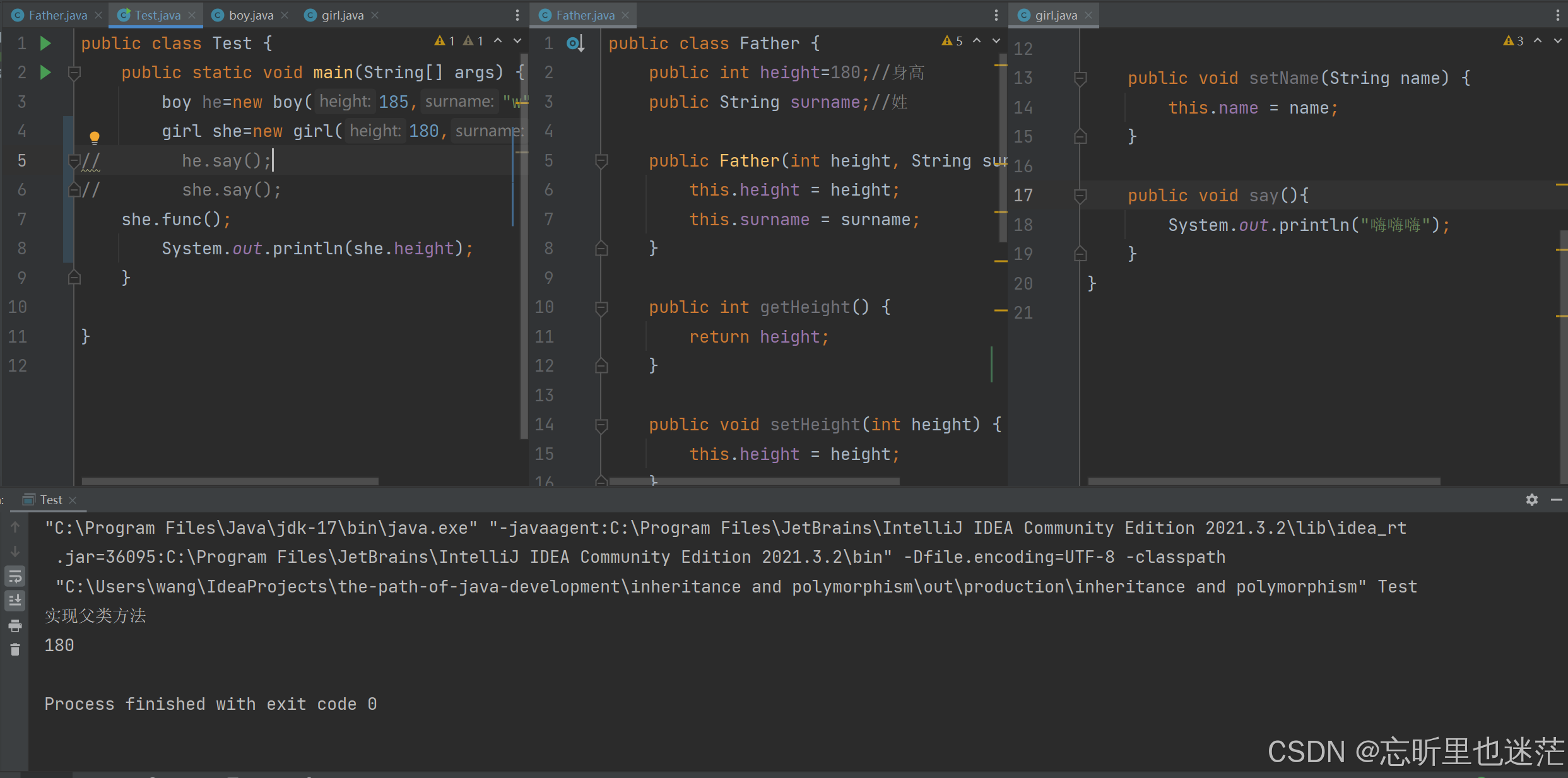 inheritance（继承）and polymorphism（多态）-CSDN博客
