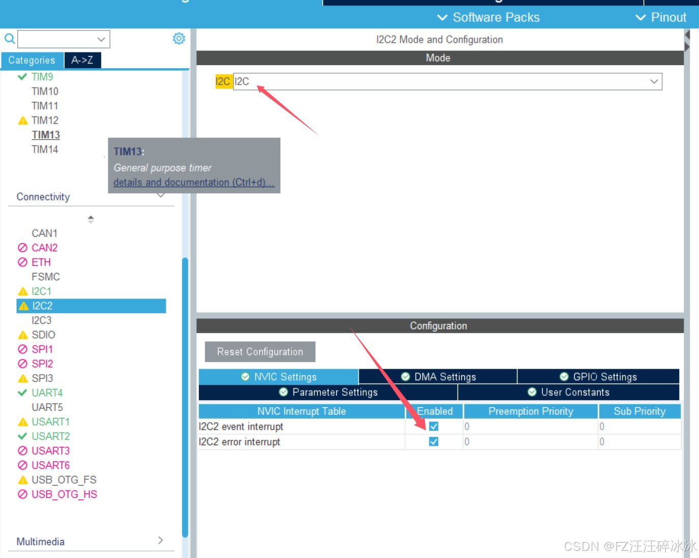 STM32F407VGT6 HAL库I2C获取MT6701的角度值_mt6701角度值只有180到360-CSDN博客