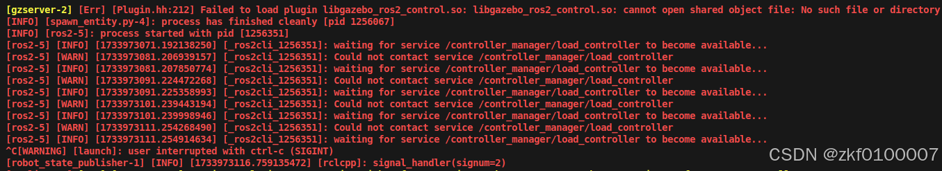 Failed to load plugin libgazebo_ros2_control.so解决办法-CSDN博客