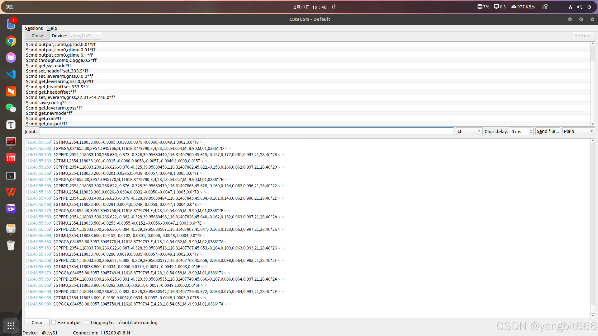 6. 串口工具cutecom调试组合导航_cutecom怎么用-CSDN博客
