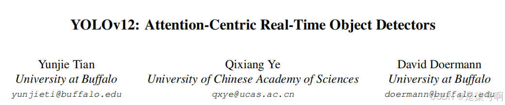 论文解读 | YOLOv12: Attention-Centric Real-Time Object Detectors_yolov12论文原文-CSDN博客