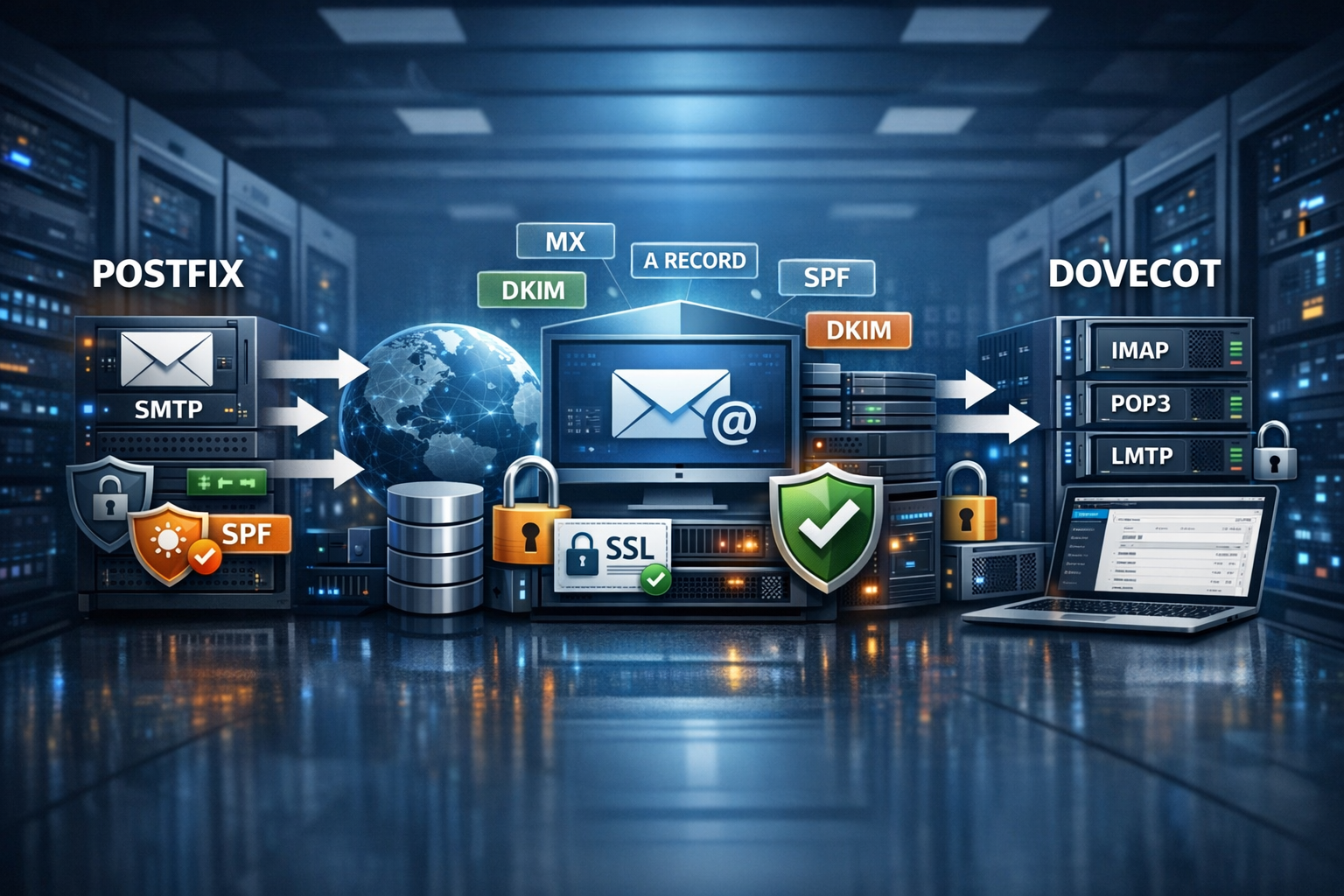 如何搭建 Postfix + Dovecot 邮件服务器：企业邮件解决方案_dovecot 2.4-CSDN博客