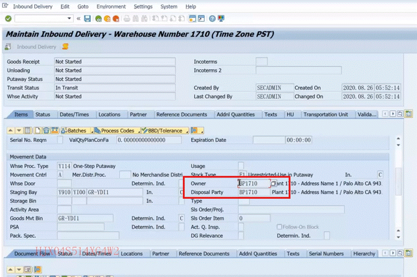 SAP EWM学习笔记之EWM里面的INBOUND DELIVERY_sap 中inbound delivery表中哪个是shipment number-CSDN博客