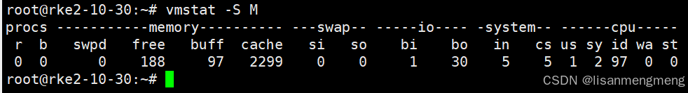 vmstat 命令介绍和使用案例_vmstat用法-CSDN博客