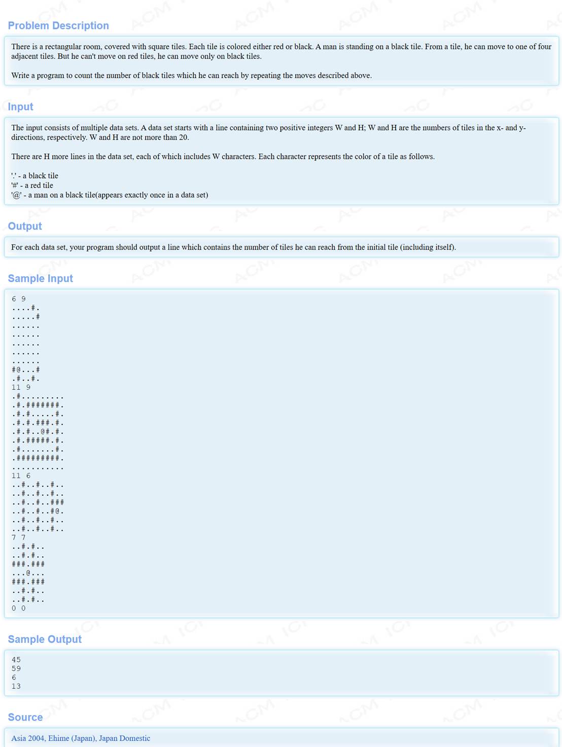 hdu 1312-DFS(迷宫问题)-CSDN博客