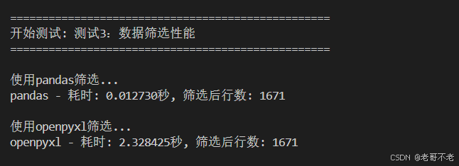 pandas与openpyxl的性能比对：深入分析Excel处理效率_openpyxl读取excel数据和pands性能分析-CSDN博客