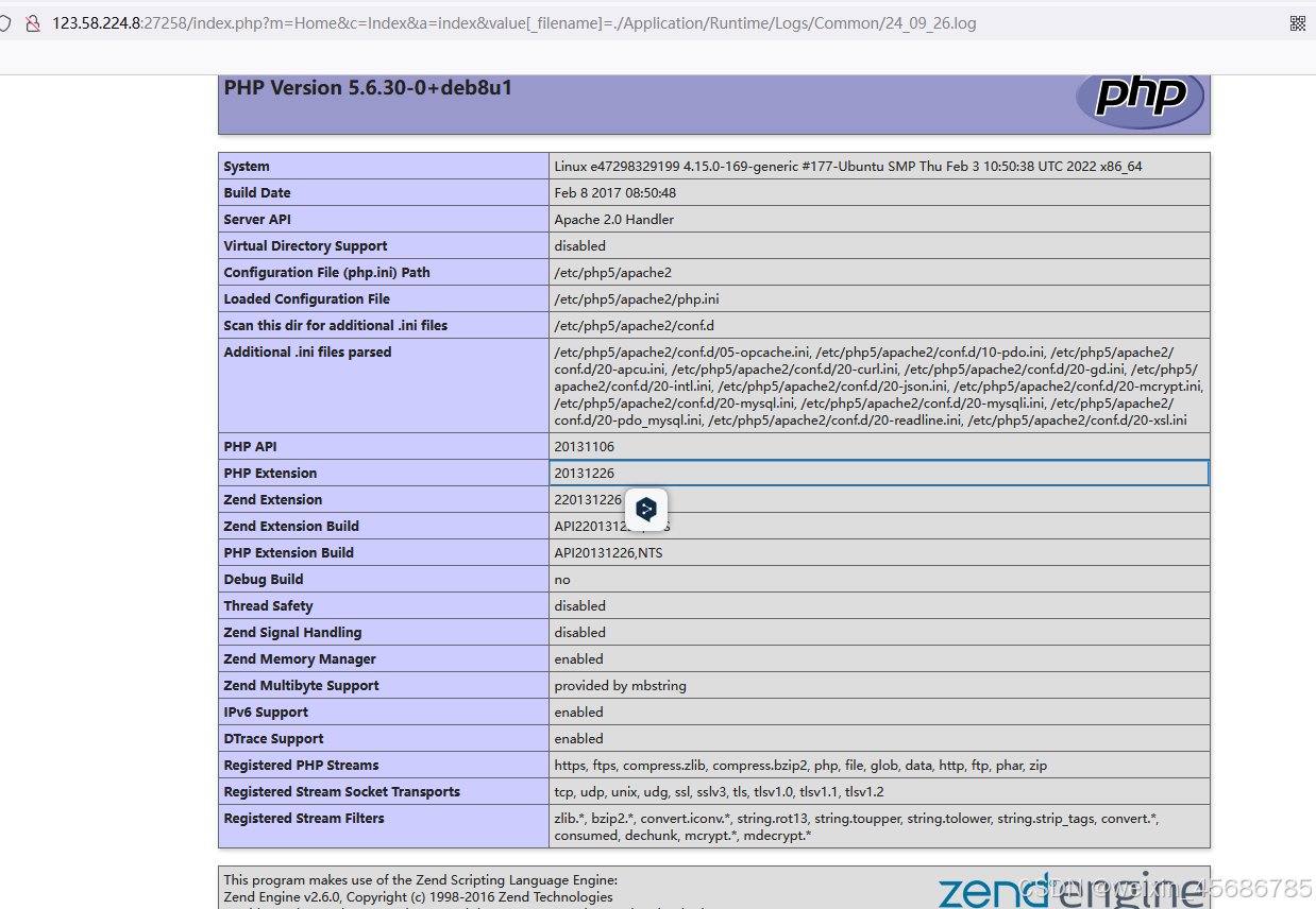 [vulfocus] thinkphp3.2.x 代码执行-CSDN博客