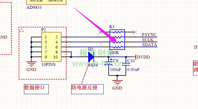 AD9833原理图电路图PCB设计以及注意事项_ad9833电路图-CSDN博客