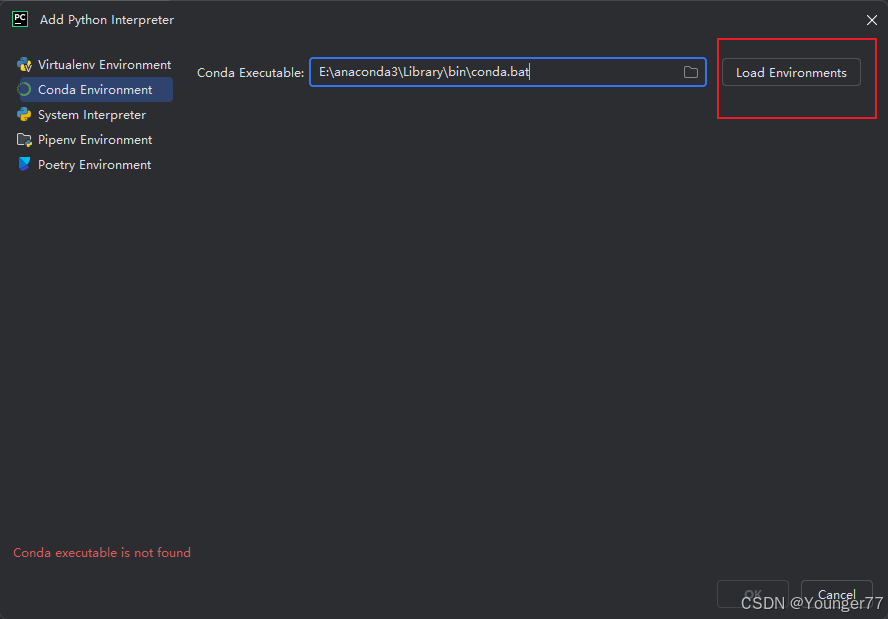 PyCharm2024版解决Conda executable is not found问题_no conda executable found-CSDN博客