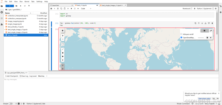 GEE基于conda环境使用python版本（Jupyter Book）_python调用gee-CSDN博客