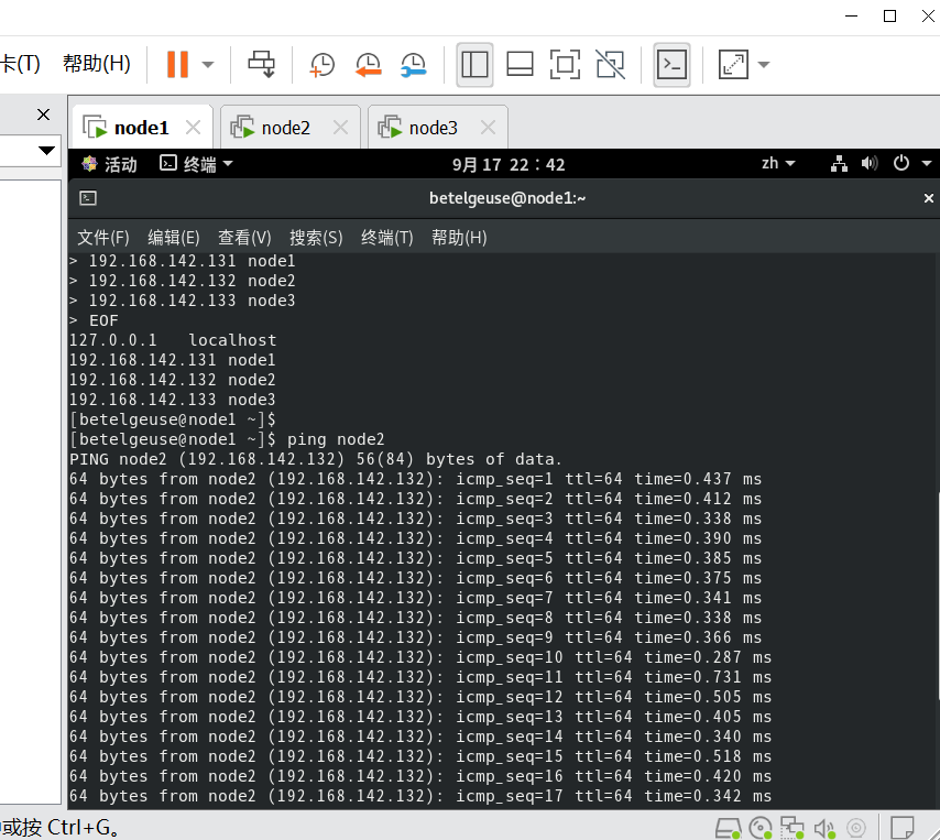 配置node1、node2、node3主机的固定IP地址及SSH免密登录指南_shoonis 主机 密码-CSDN博客
