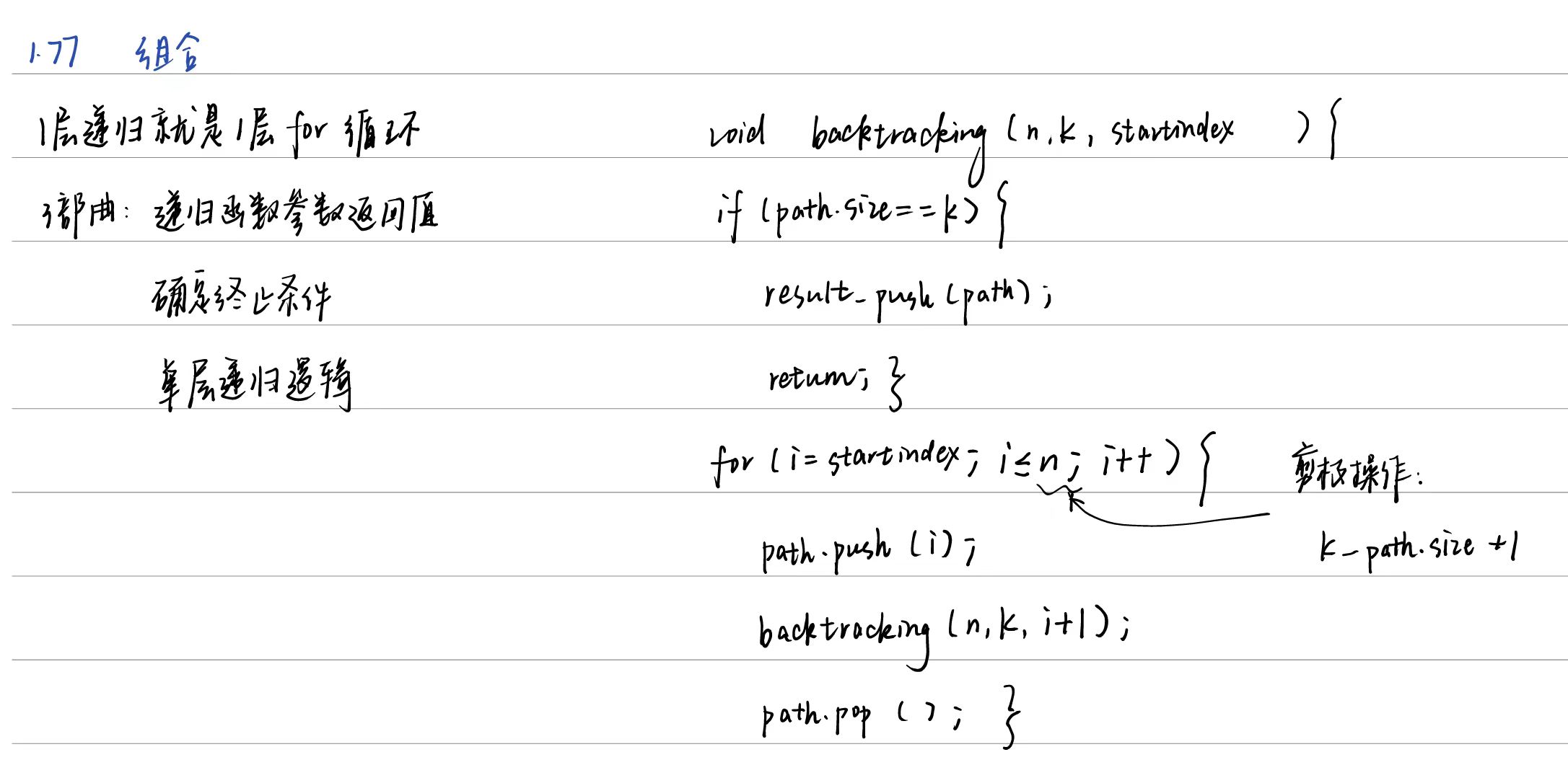 力扣77 代码随想录Day22 第一题-CSDN博客