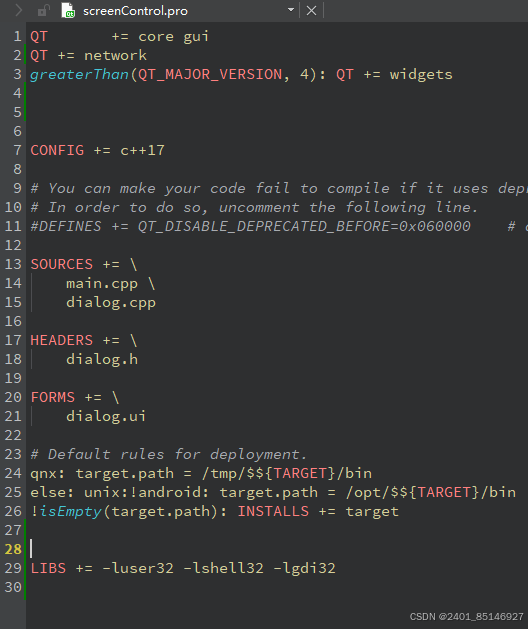 QT 使用GetObjectW... 等需要Gdi32.lib 报错未定义问题_qt gdi32.lib-CSDN博客