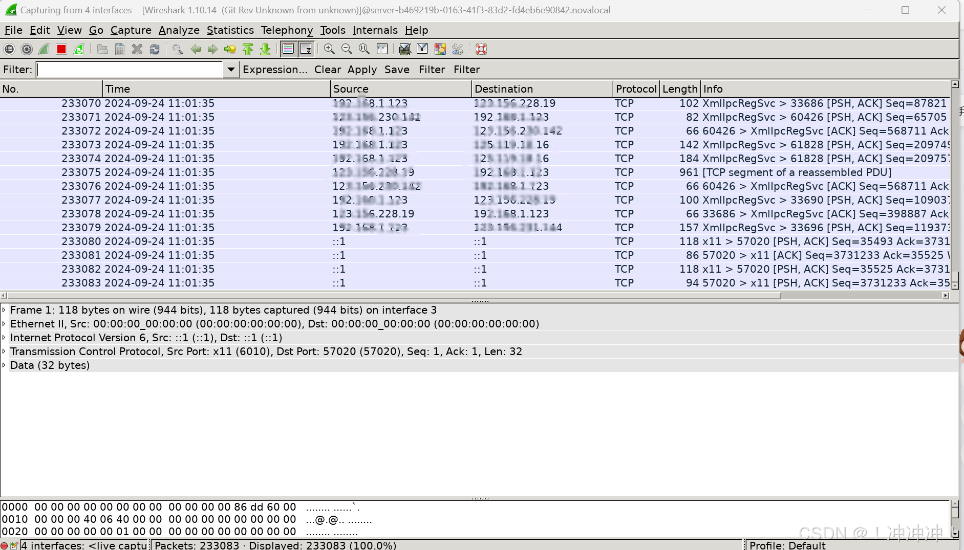Linux服务器用wireshark简单分析过滤数据教程linux Wireshark使用教程入门 Csdn博客