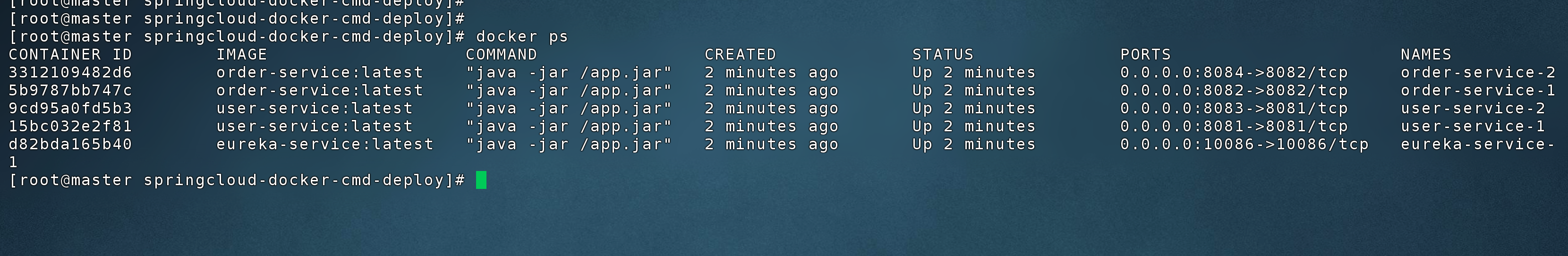 【JAVA应用实战-SpringCloud】（三）SpringCloud微服务模块使用docker进行部署_java 微服务部署docker-CSDN博客
