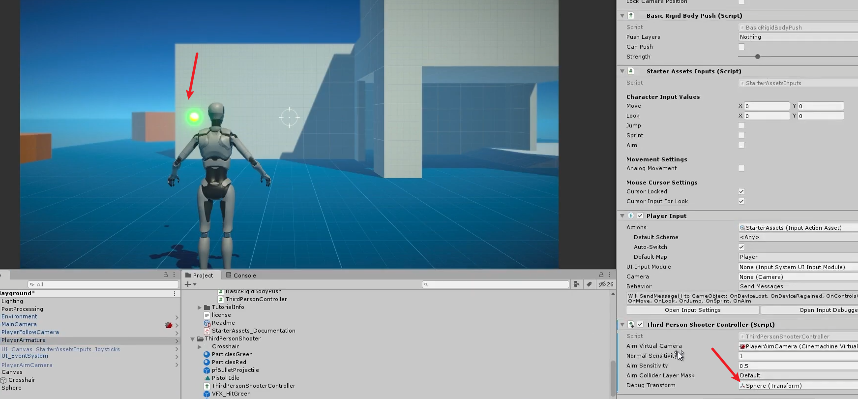 【推荐100个unity插件之29】unity1分钟快速实现支持移动端和pc端的3D第一三人称角色控制，并快速改造实现一个tps瞄准射击效果_start asset 射击-CSDN博客