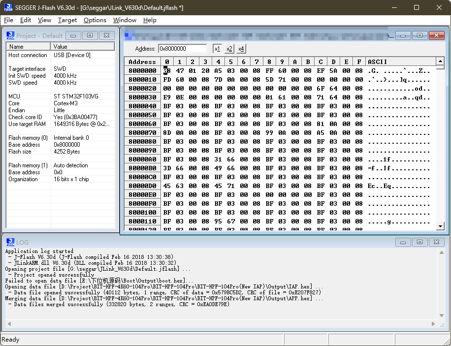 STM32制作好bootloader之后合并hex文件_stm32 bootload合并-CSDN博客