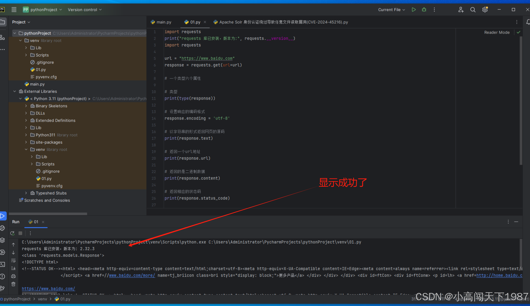 pycharm的requests依赖包的安装_pycharm里安装request-CSDN博客