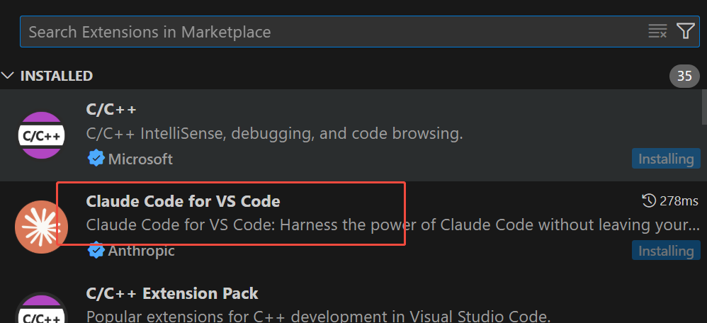 VsCode安装ClaudeCode插件_claude code for vs code插件下载-CSDN博客