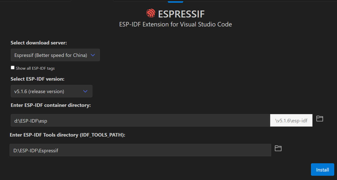 在vs code中配置esp-idf_vscode espidf-CSDN博客