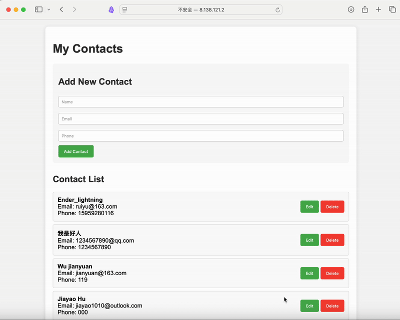 EE308FZ_First Assignment_Contacts Management Web App-CSDN博客