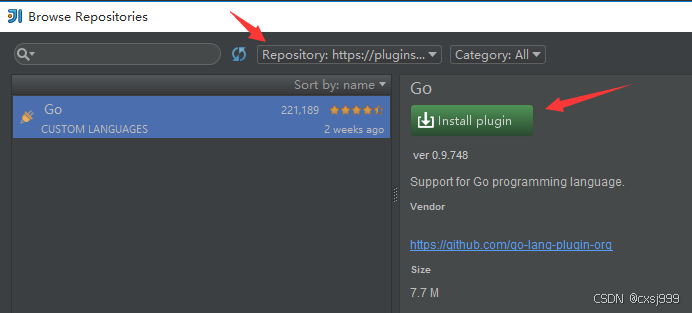 Intellij IDEA安装golang插件_golang idea-CSDN博客