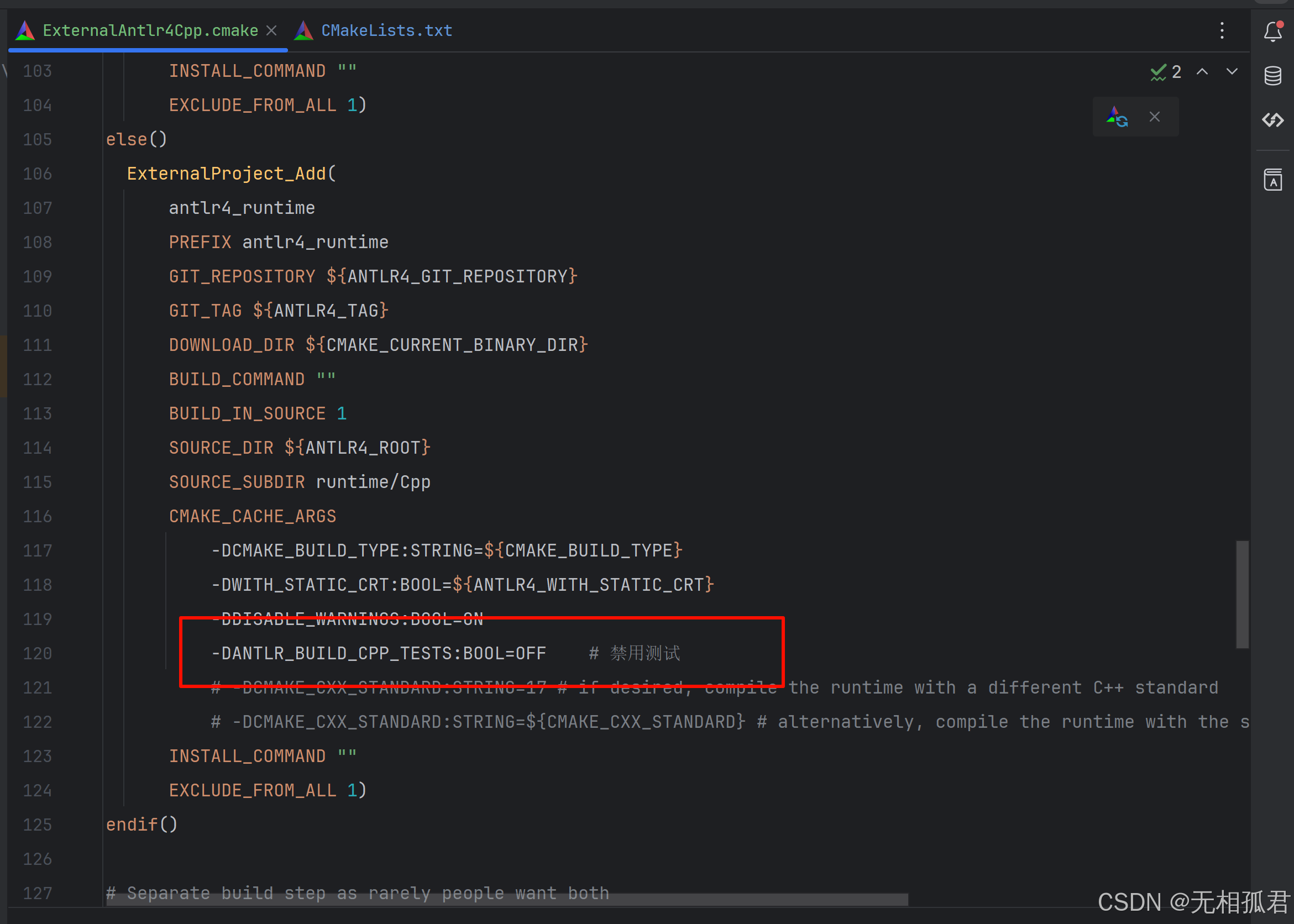 将antlr4以静态库的方式添加进cmake项目_antlr4-runtime-static.lib-CSDN博客