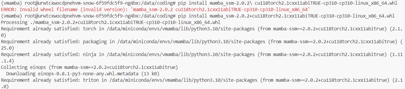 (mamba_ssm)环境搭建与踩坑指南_mamba-ssm github-CSDN博客
