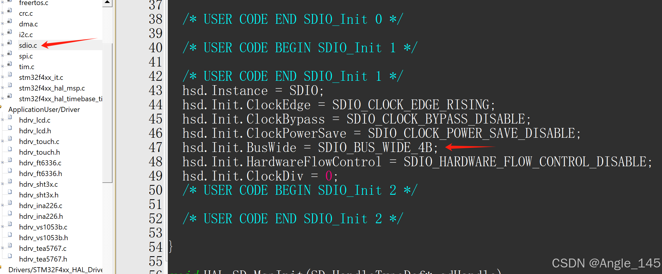 【踩坑记录】CubeMX生成SDIO无法挂载SD卡_cudemx配置4线sdio的bug-CSDN博客