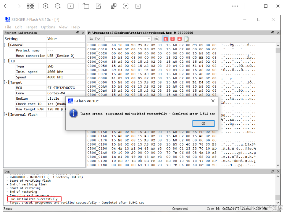 STM32使用ARM仿真器SWD口烧录程序报错 RESET (pin 15)high, but should be low. Please ...