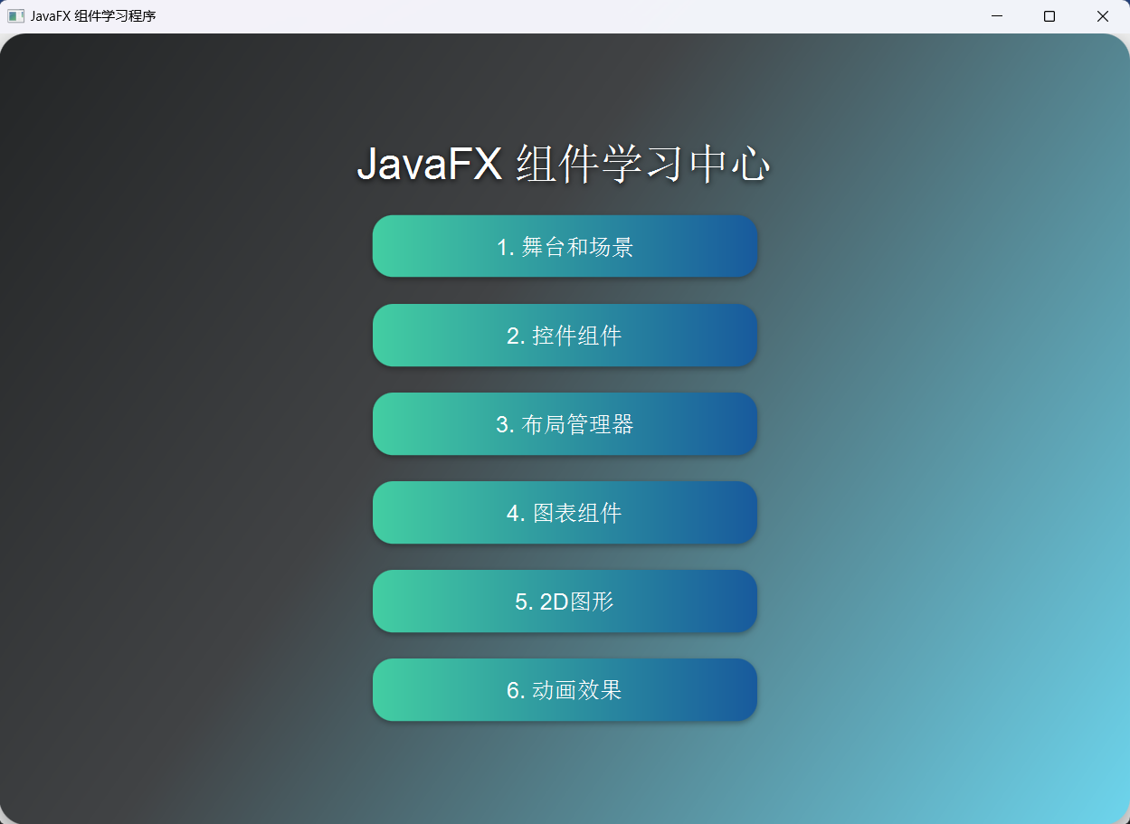 JavaFX各个组件效果演示_javafx做的效果-CSDN博客