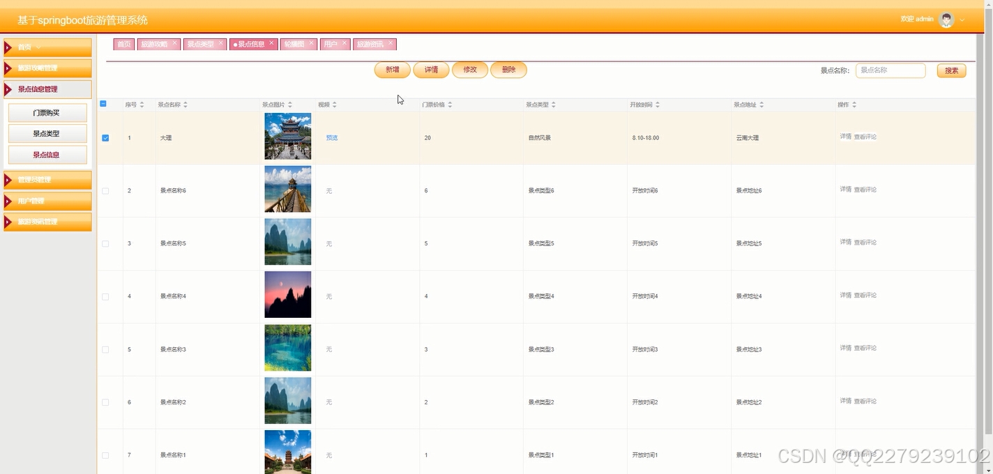278基于java ssm springboot旅游管理系统旅游攻略景点资讯（源码+文档+运行视频+讲解视频）-CSDN博客