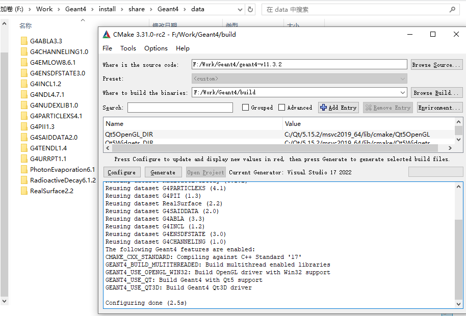 [C++] Geant4 11.3.2 + Qt5 + VS2022的配置安装(Win10)_geant4数据包-CSDN博客