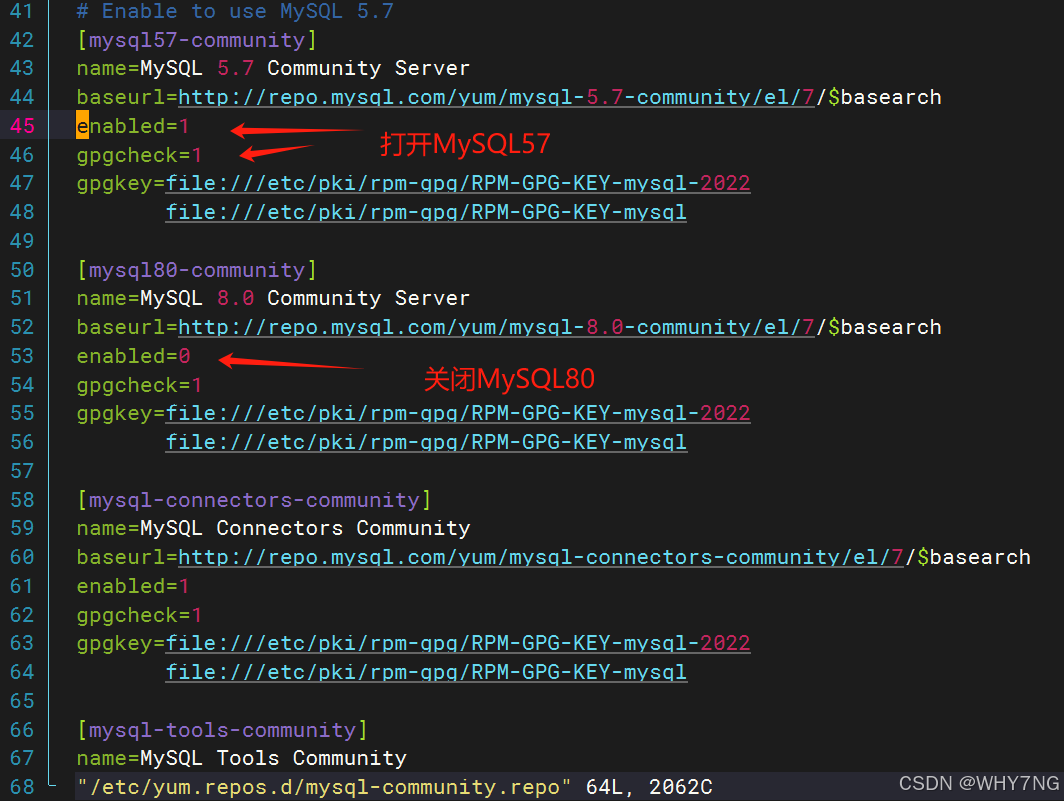 Mysql 安装(yum)Linux_mysql 5.7.41下载-CSDN博客
