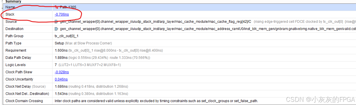 vivado时序报告中slack是如何计算的？如何优化时序？_vivado slack-CSDN博客