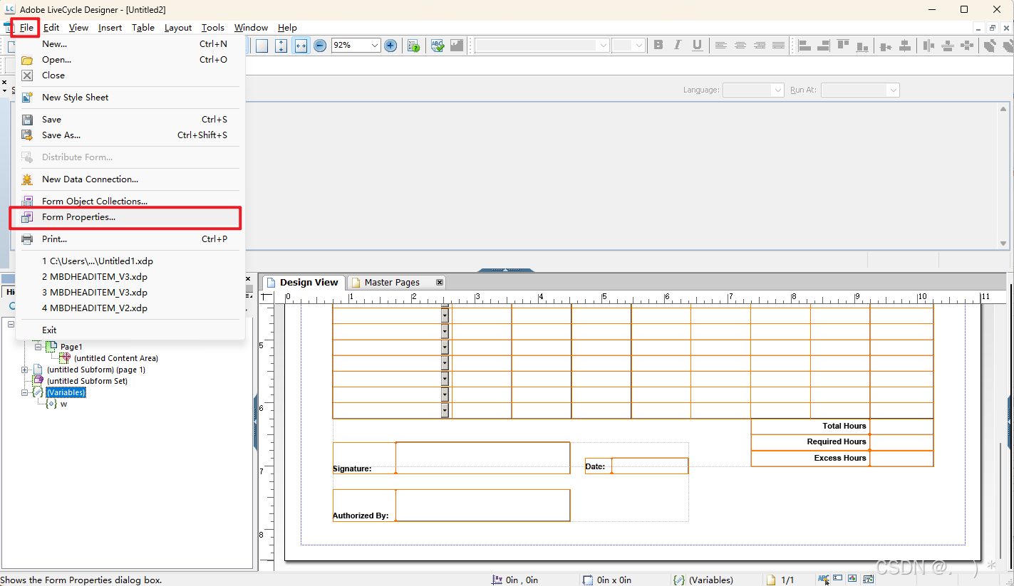 Adobe LiveCycle Designer创建变量-CSDN博客