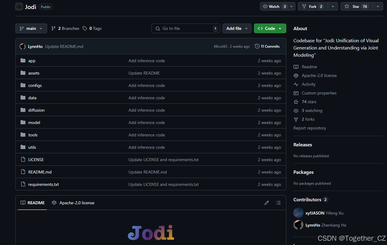 Jodi: Unification of Visual Generation and Understanding via Joint Modeling——通过联合建模实现视觉生成与理解的统一 ...