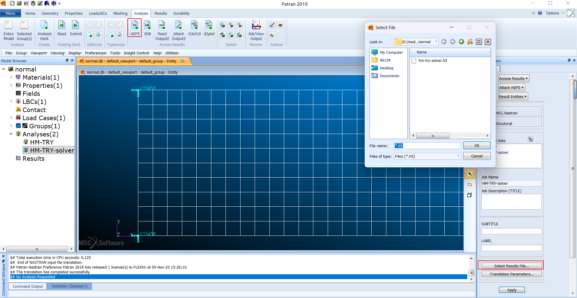 【软件操作】Hypermesh+Nastran模态分析_nx nastran的前处理软件,-CSDN博客