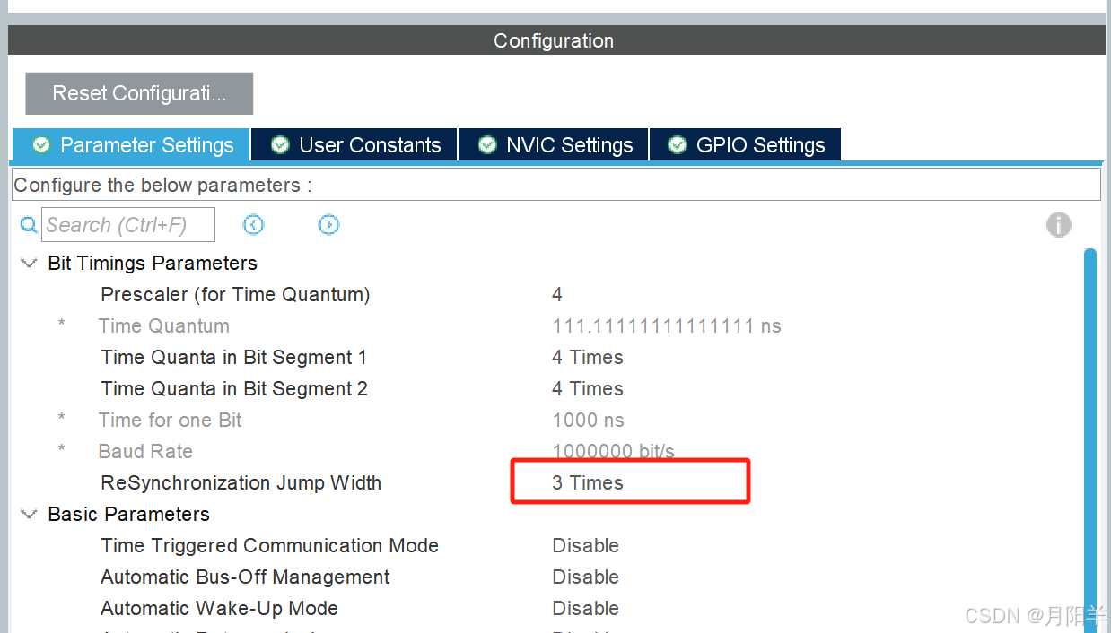 [通信协议】CAN总线通信协议的学习，（二）stm32f103芯片cubemx配置，CAN总线配置，参数计算及配置_cubemx can配置-CSDN博客