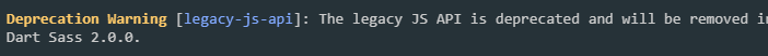如何解决vue3vite工程中使用sass时出现the Legacy Js Api Is Deprecated And Will Be Removed In Dart Sass 200