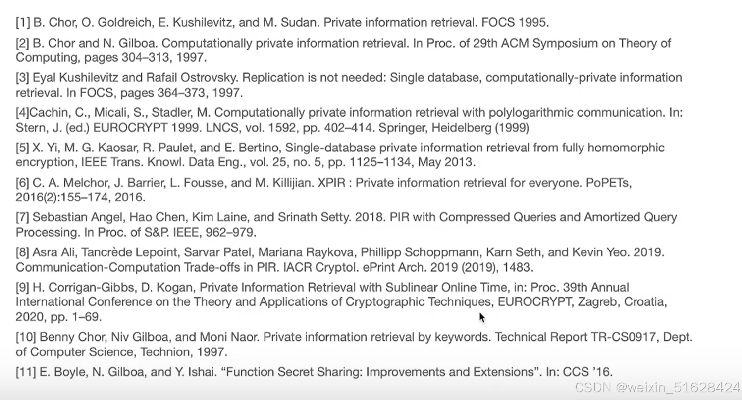 理论基础 隐匿查询PIR-CSDN博客