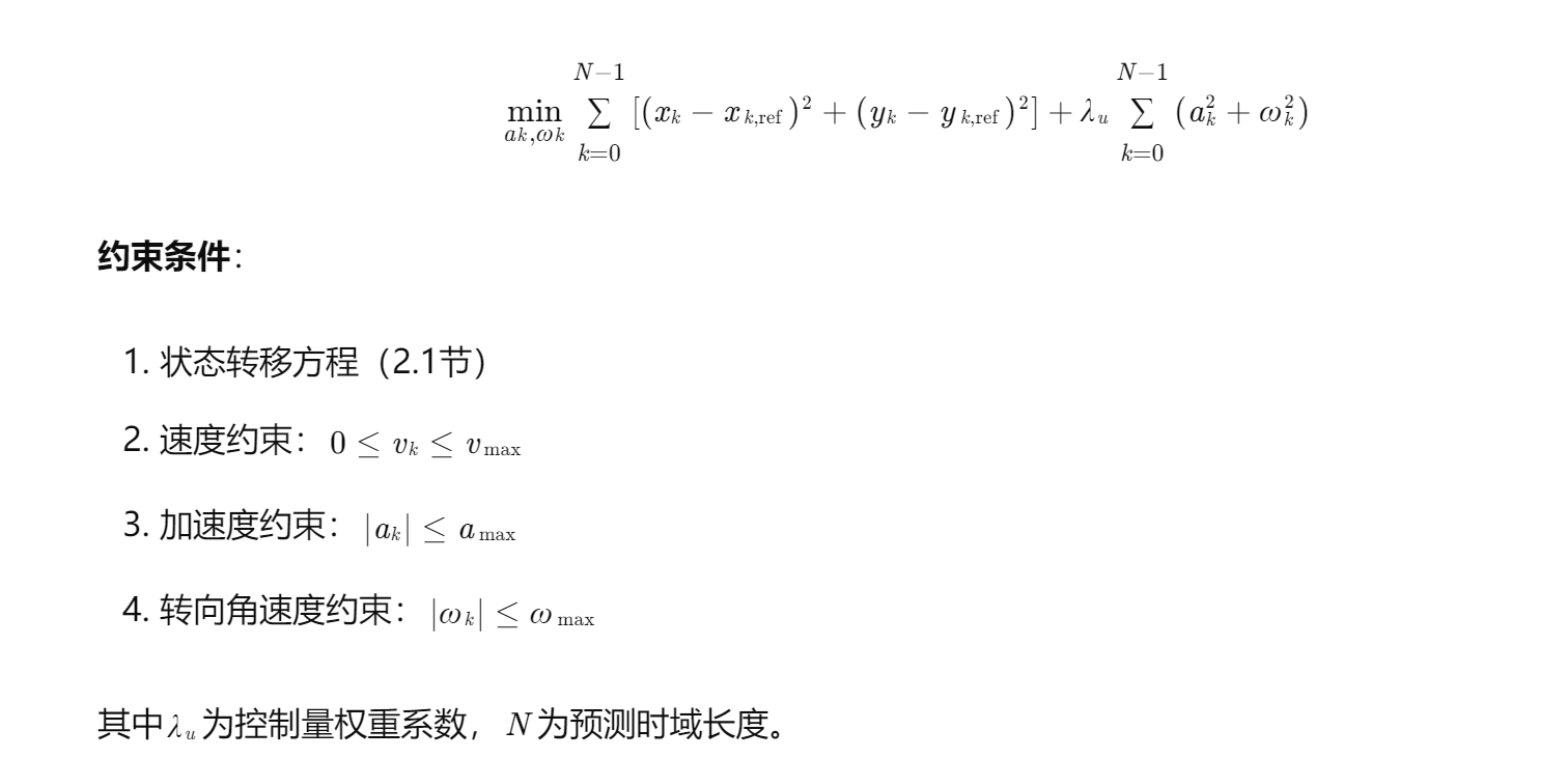 基于CasADi框架的模型预测控制（MPC）方法，应用于质点车辆模型的轨迹跟踪问题（Matlab代码实现）-CSDN博客