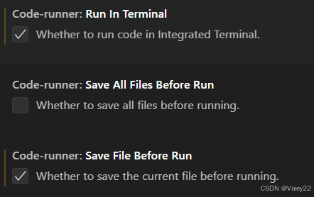 VScode中Code Runner插件关于是否”Run in terminal“_vscode run in terminal-CSDN博客