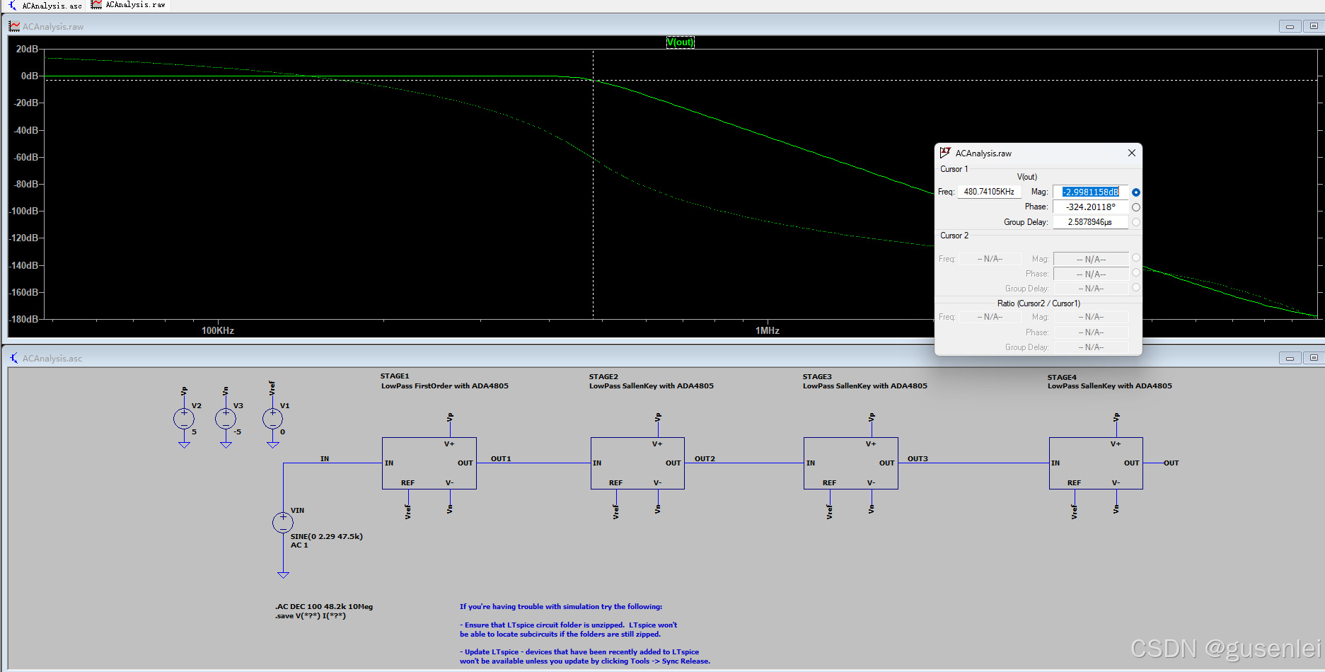 无源、有源低通滤波器设计_ltspice如何查看3db点-CSDN博客