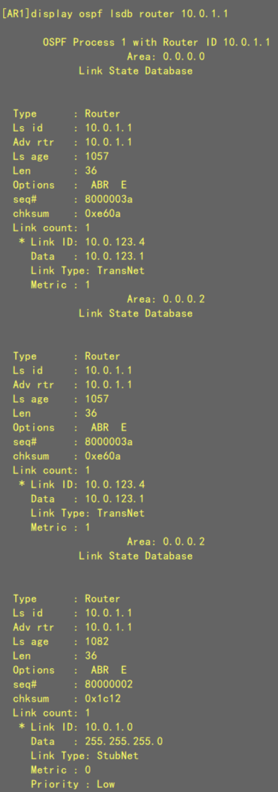 OSPF基础实验-OSPF邻接关系和LSA_实验 ospf的邻接关系和lsa-CSDN博客