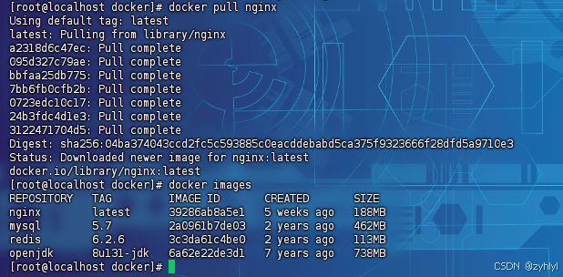 docker拉取mysql，redis，nginx镜像，打包容器_docker将mysql和redis迁入镜像-CSDN博客