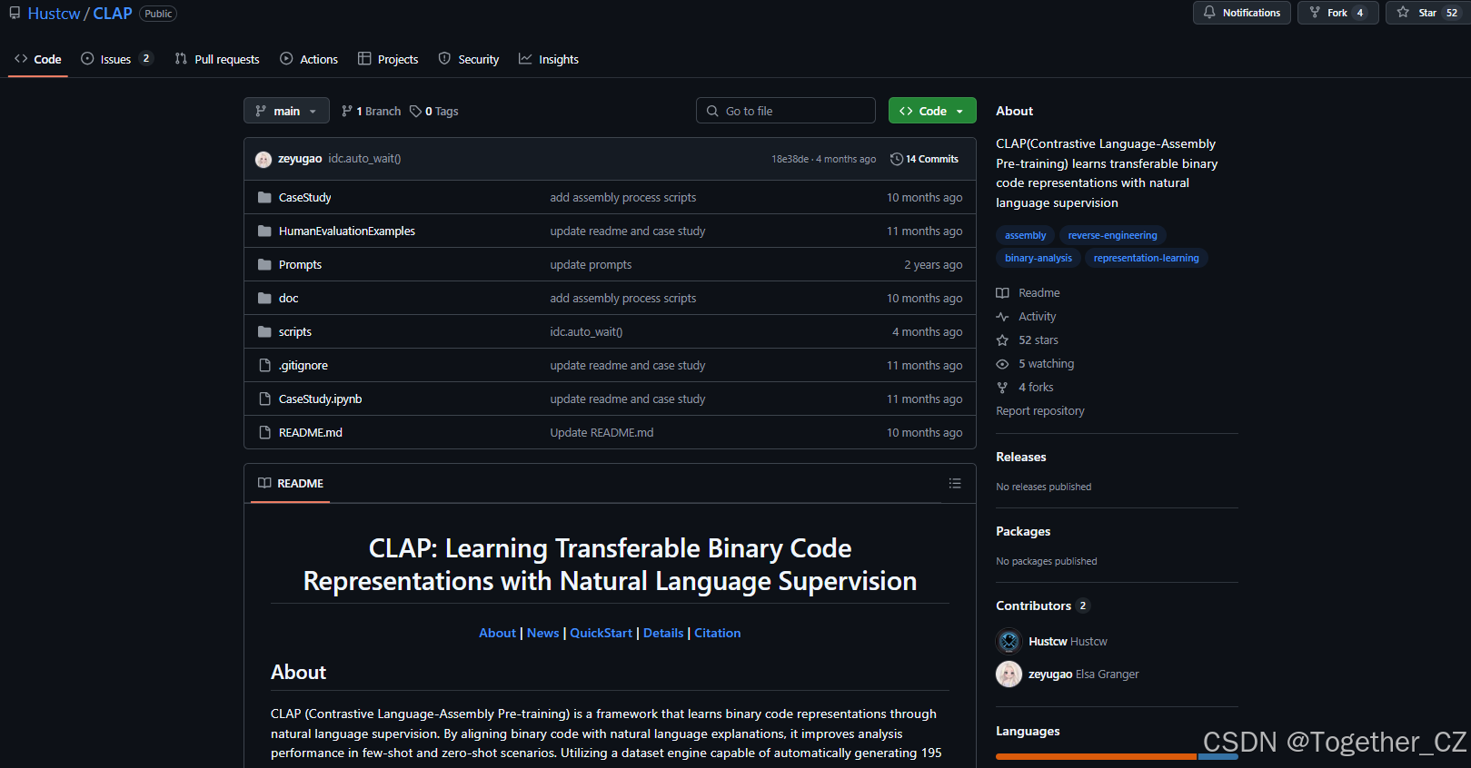 CLAP: Learning Transferable Binary Code Representations with NLS——通过自然语言监督学习可迁移的二进制代码表示_clap ...