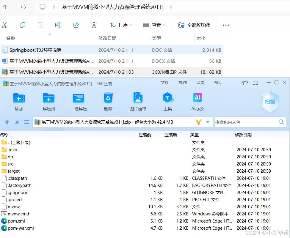 java计算机毕业设计基于MVVM的微小型人力资源管理系统（开题+程序+论文）-CSDN博客